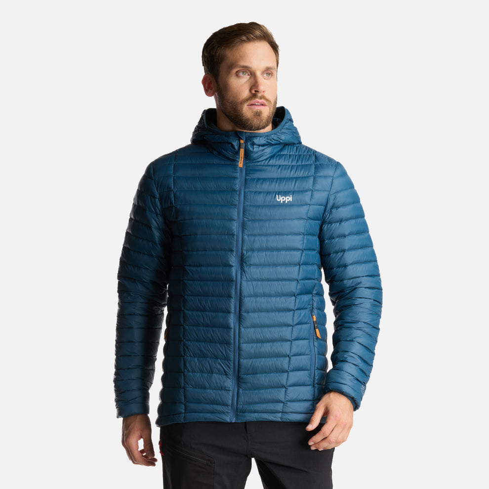 Chaqueta Hombre Peak Down Hoody Jacket Petroleo Lippi – LippiOutdoor