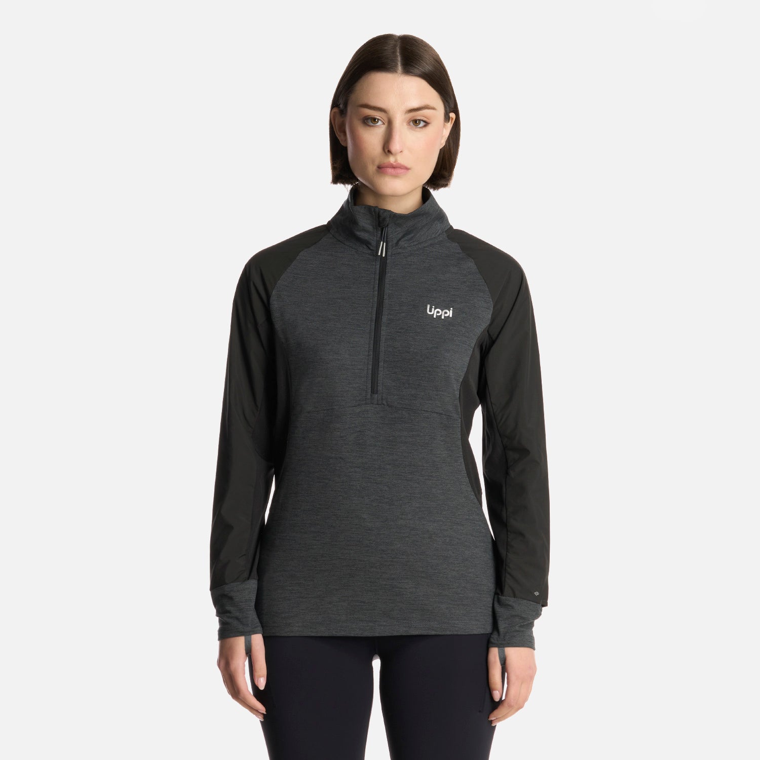 Polerón Mujer Egger 1/4 Zip Negro Lippi – LippiOutdoor