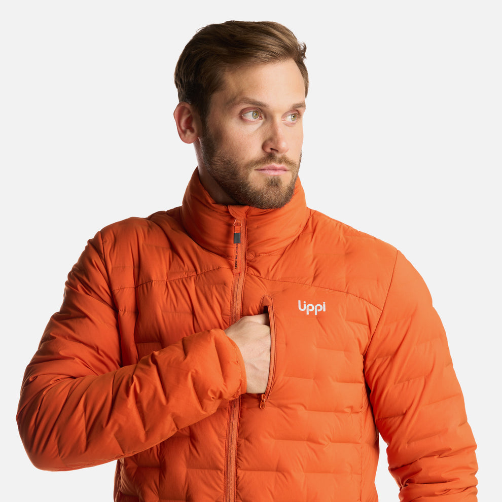 Chaqueta Hombre Ultimate Stretch Down Jacket Naranja Oscuro Lippi ...