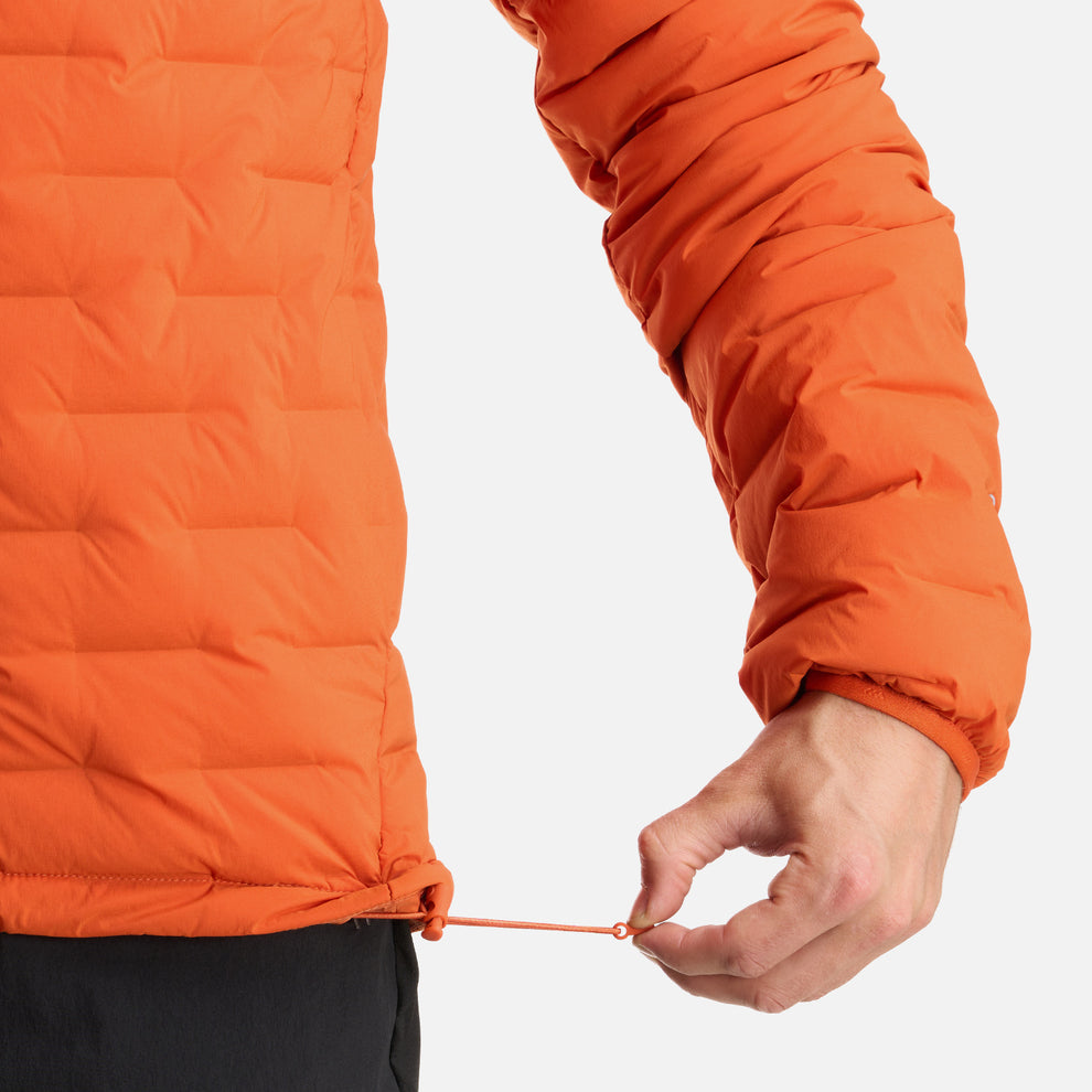 Chaqueta Hombre Ultimate Stretch Down Jacket Naranja Oscuro Lippi ...
