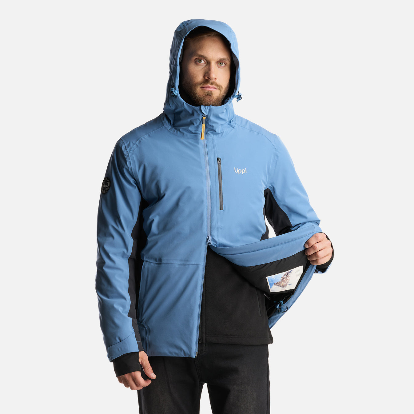 Chaqueta Hombre Snow Valley B-Dry Jacket Azul Grisaceo Lippi – LippiOutdoor