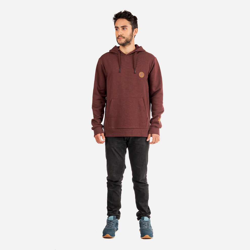 Poleron Hombre Canguro Burdeo Haka Honu – LippiOutdoor