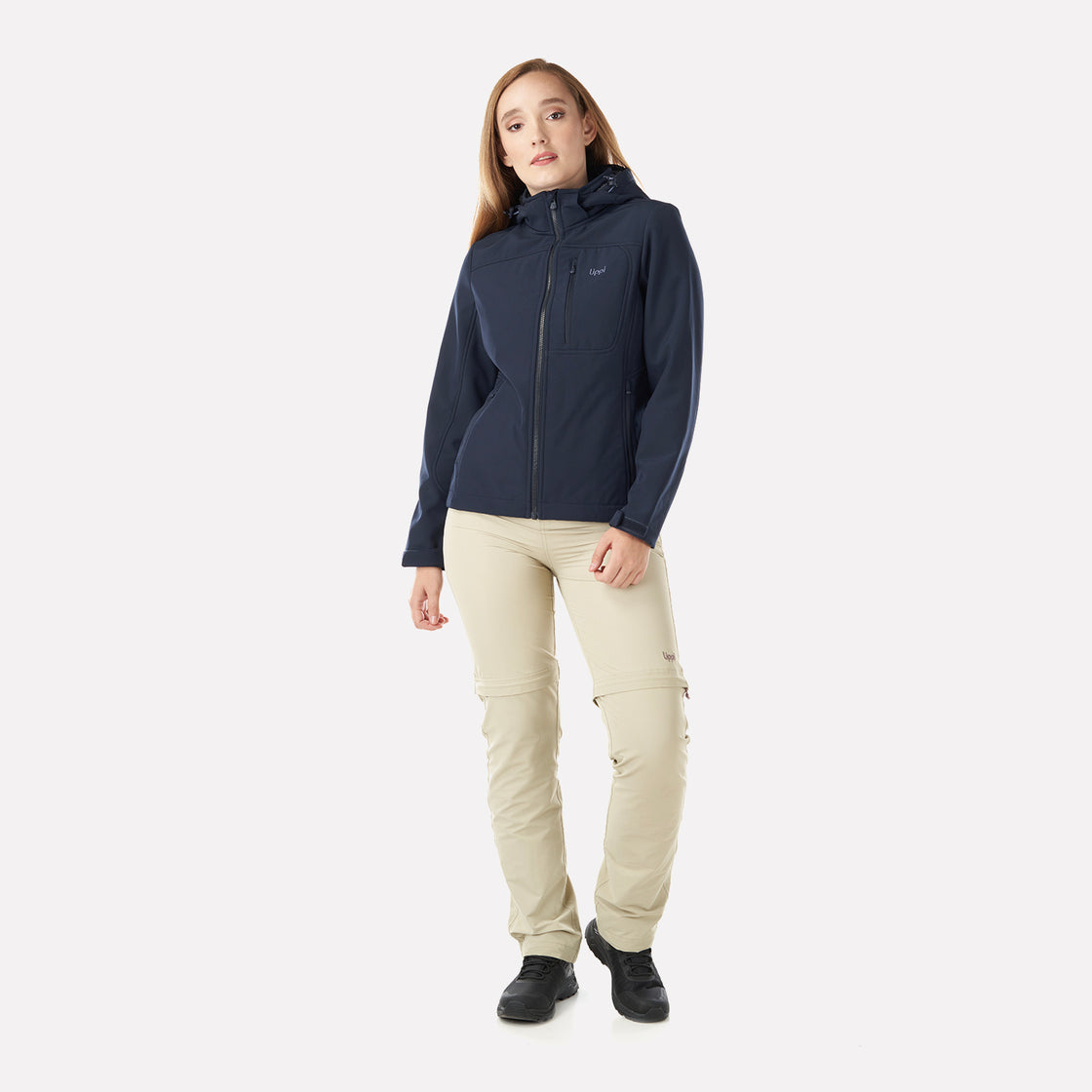 Chaqueta Mujer Macaya Softshell Hoody Jacket Azul Marino Lippi ...